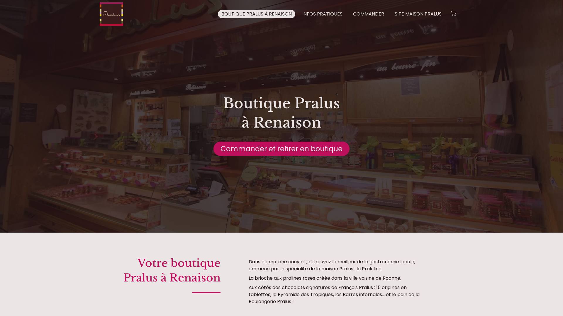 Boutique Pralus à Renaison - Maître chocolatier, Praluline...