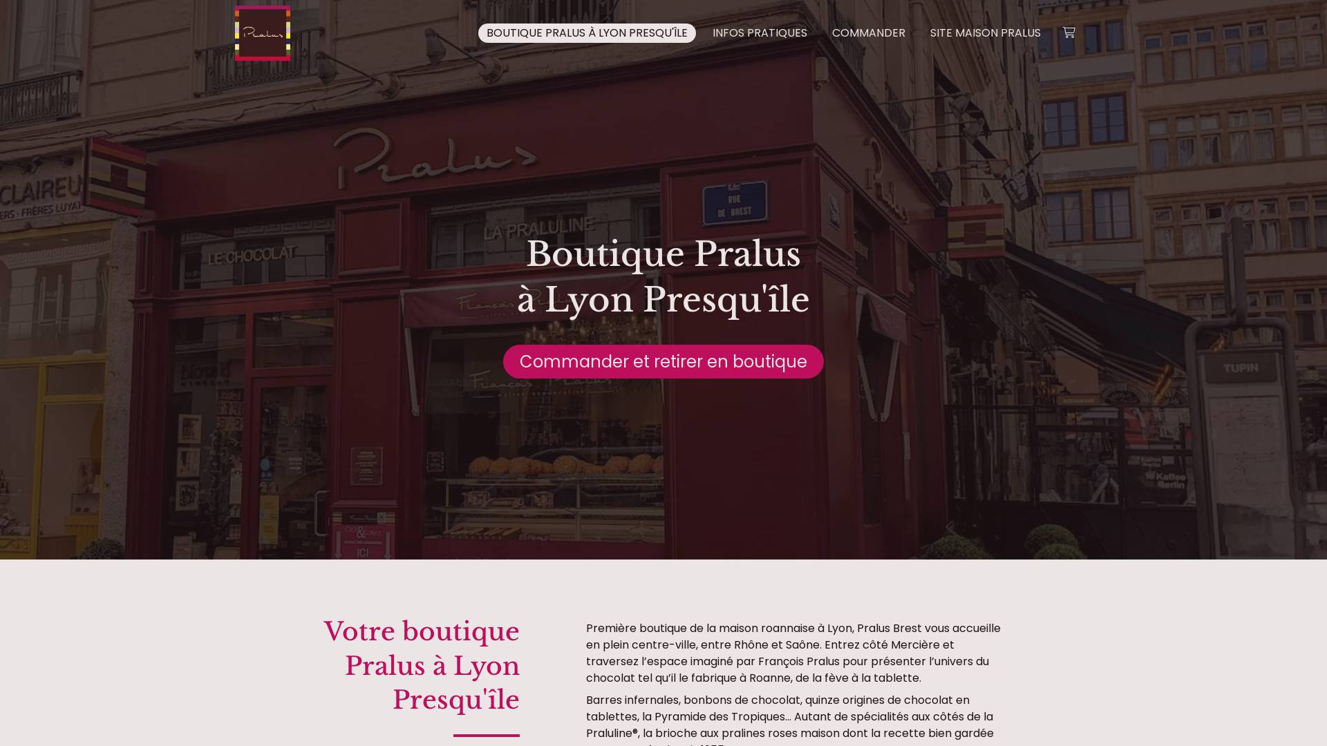 Boutique Pralus à Lyon Presqu'île - Maître chocolatier, Praluline...