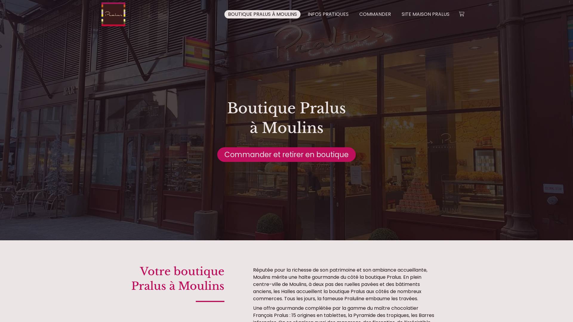 Boutique Pralus à Moulins - Maître chocolatier, Praluline...