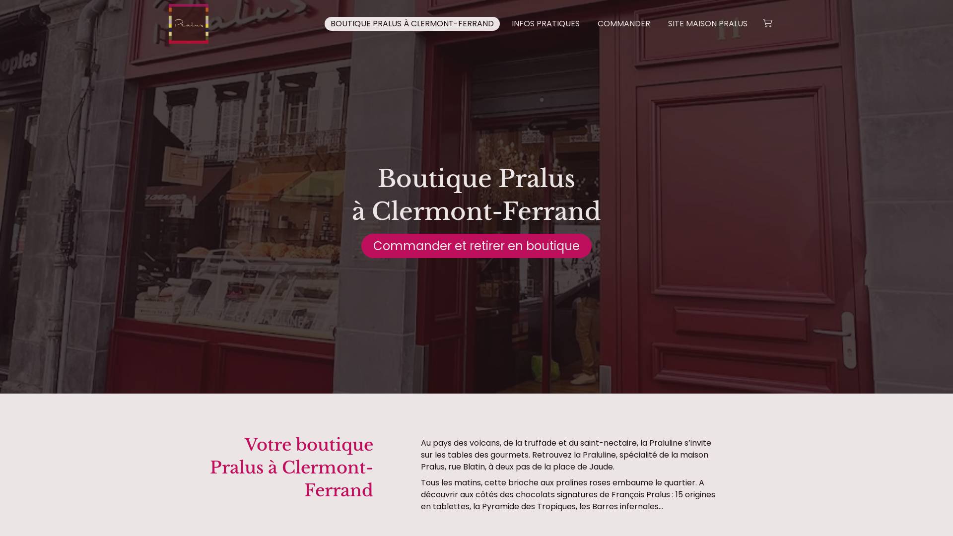 Boutique Pralus à Clermont-Ferrand - Maître chocolatier, Praluline...