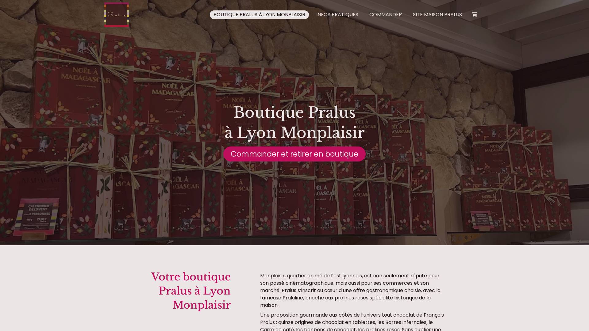 Boutique Pralus à Lyon Monplaisir - Maître chocolatier, Praluline...