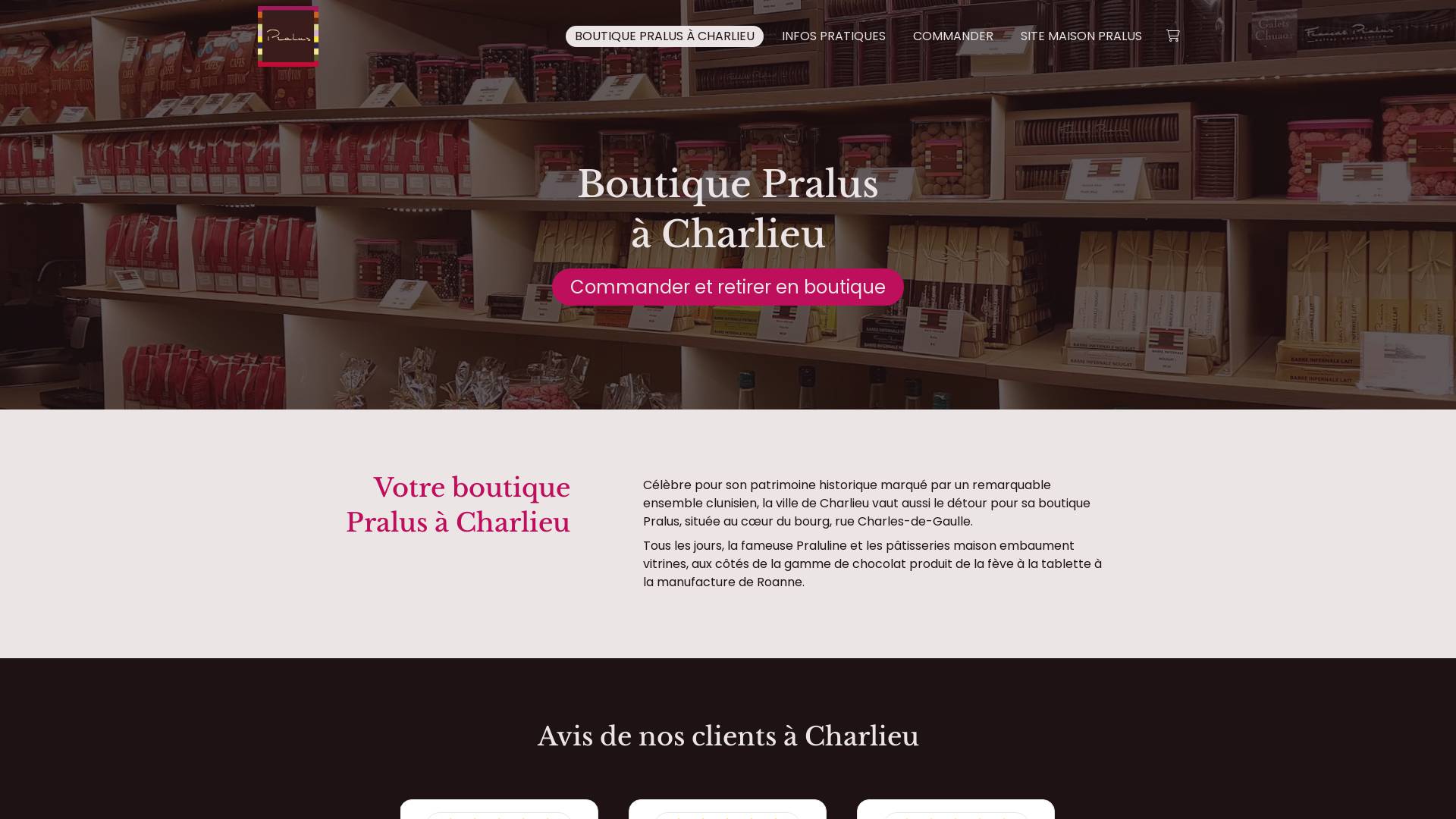 Boutique Pralus à Charlieu - Maître chocolatier, Praluline...
