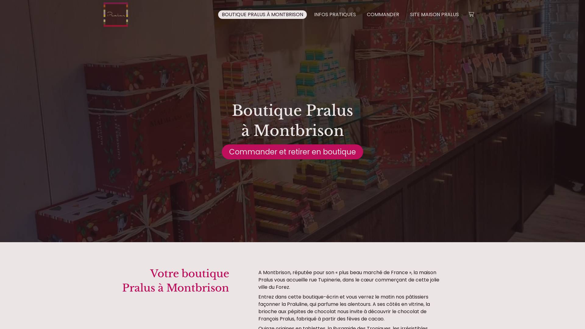 Boutique Pralus à Montbrison - Maître chocolatier, Praluline...