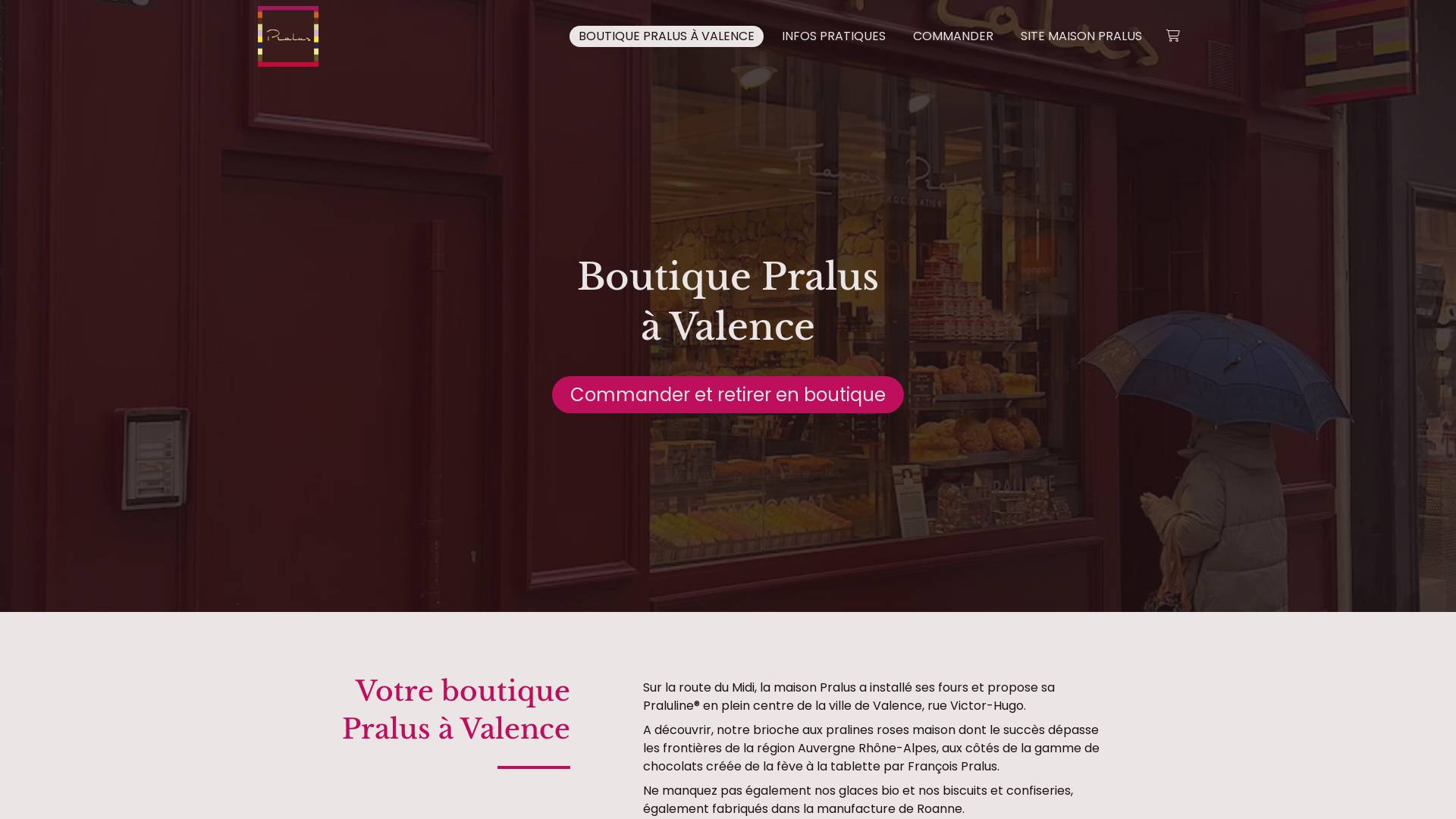 Pralus - Valence - Infos pratiques