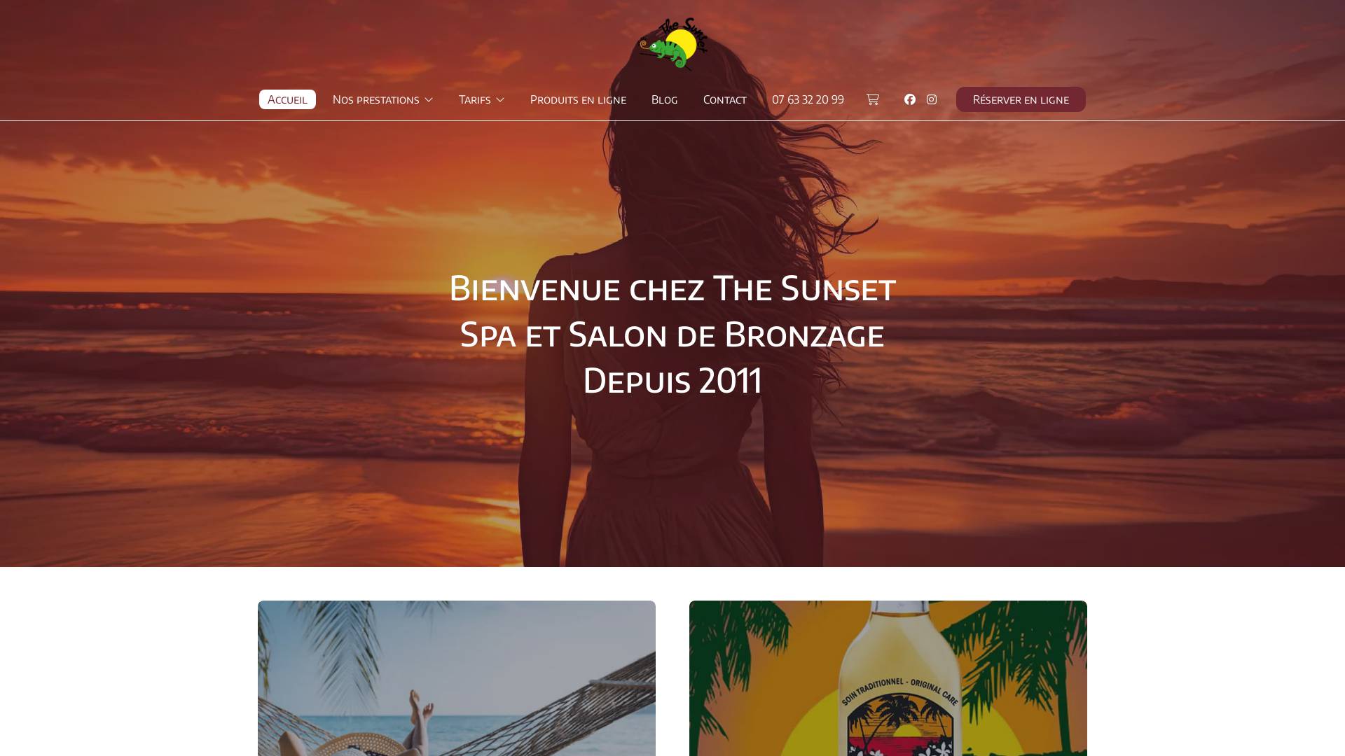 The Sunset - Tarifs Spa / Bien-être