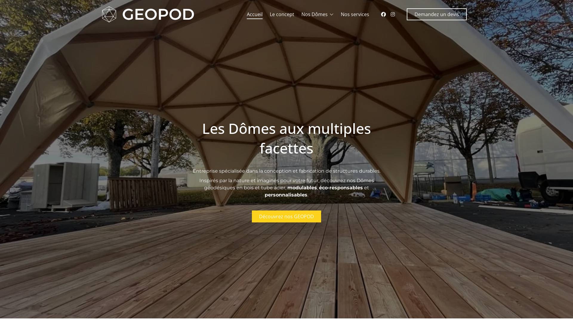 Les Dômes géodésiques GEOPOD : une alternative aux structures pour des ...