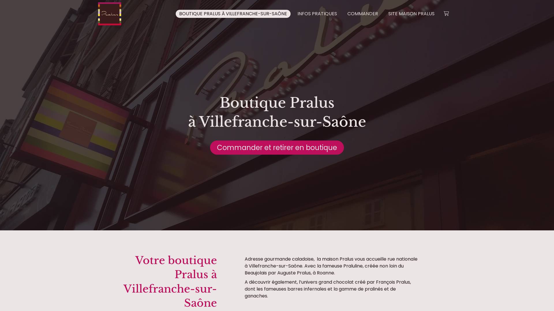 Boutique Pralus à Villefranche-sur-Saône - Maître chocolatier, Praluline...